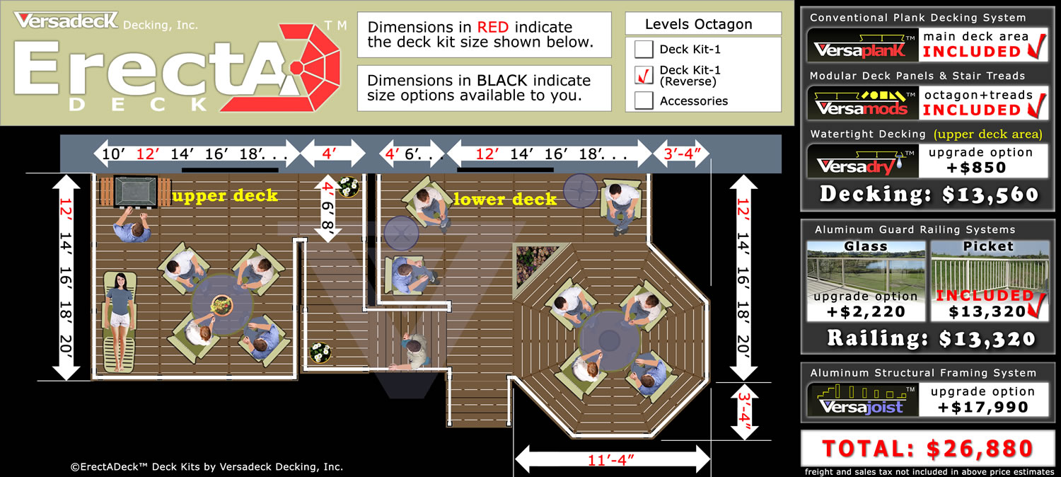 Class A Aluminum Deck System by Versadeck Decking - Fire Rated Decking