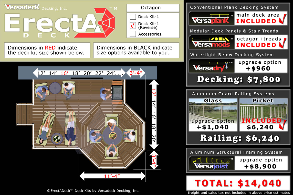 Class A Aluminum Deck System by Versadeck Decking - Fire Rated Decking