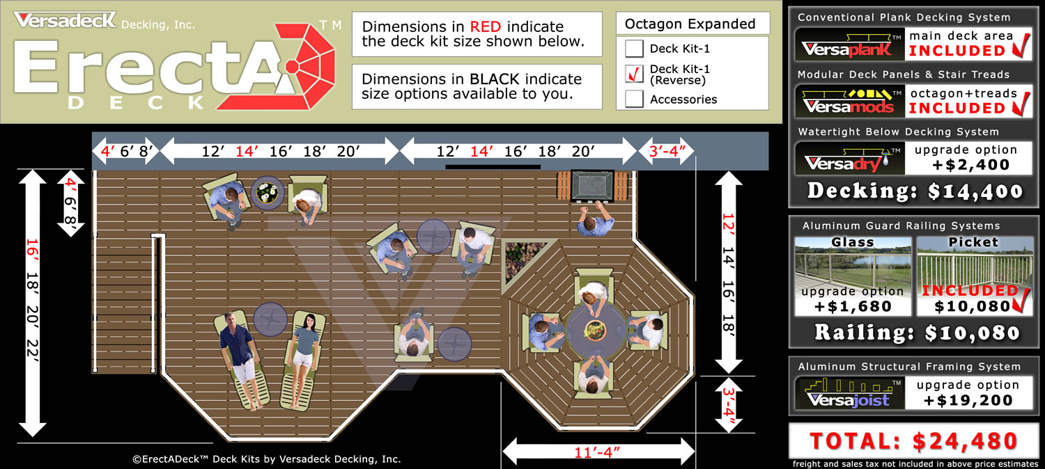 Class A Aluminum Deck System by Versadeck Decking - Fire Rated Decking