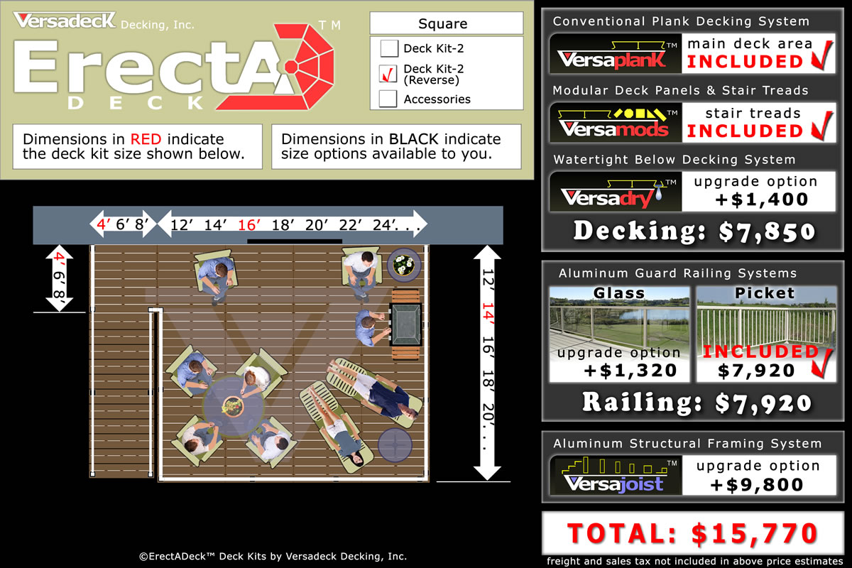 Class A Aluminum Deck System by Versadeck Decking - Fire Rated Decking